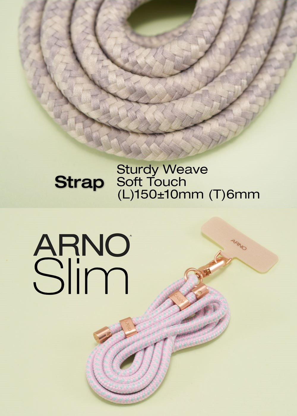 ARNO Slim Strap 'ANY+Strap' (Patch+Carabiner+Strap / 8 Types) | Shopee Singapore