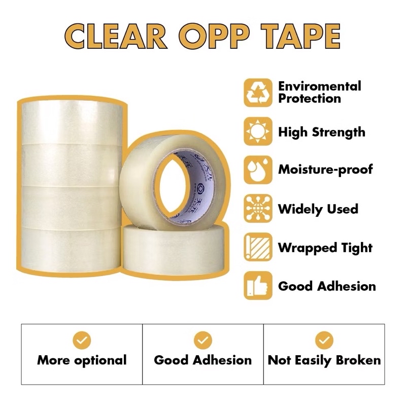 SG stock CHEAPEST high Quality OPP Tape / 4.5cm*100cm / Clear Tape ...