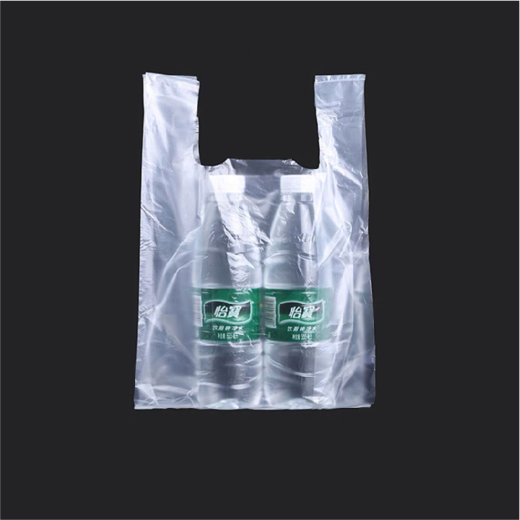 Extra Thick Clear Plastic/T-Shirt Bag Transparent Plastic Trash bags ...