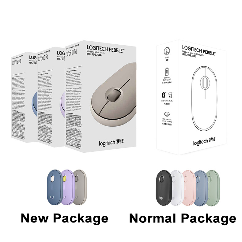 Logitech Pebble Wireless Mouse with Bluetooth or USB - Silent, Slim ...