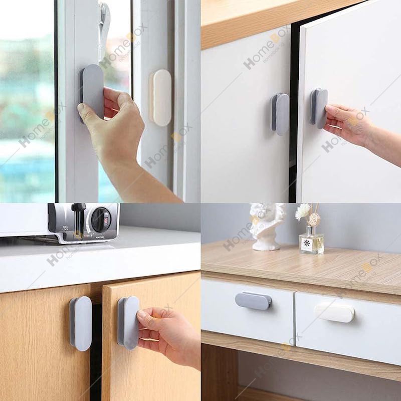 HOMEBOX 🇸🇬 Instant Cabinet Drawer Handle Window Handle Self-Adhesive ...