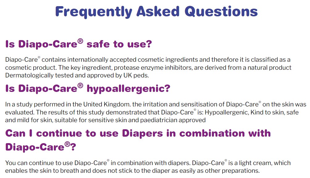 Diapo-Care Cream For Baby Diaper Rash - UK Paediatrician Approved ...