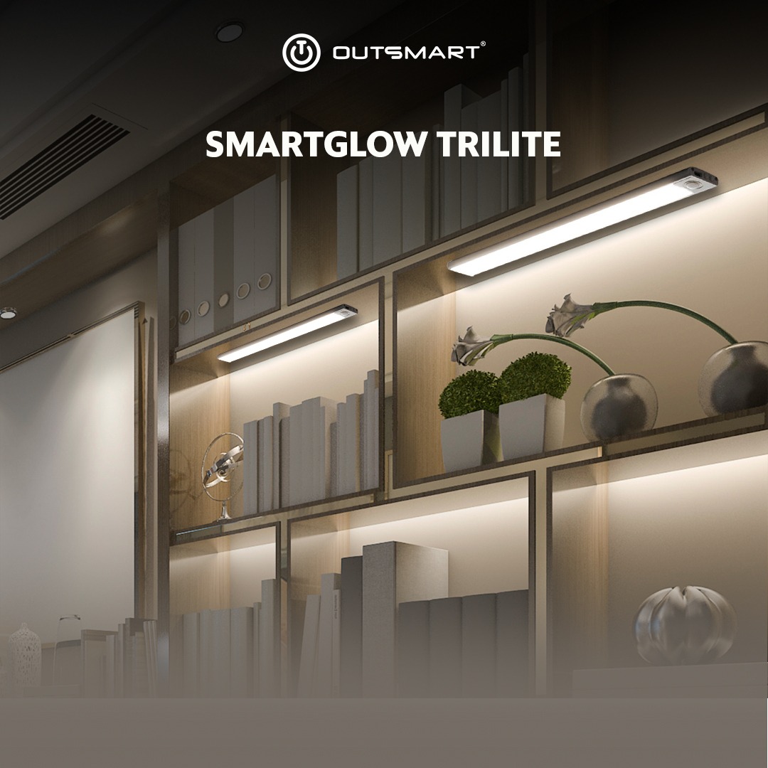 SmartGlow TriLite Motion Sensor Cabinet Walkway Wardrobe Light | Shopee Singapore