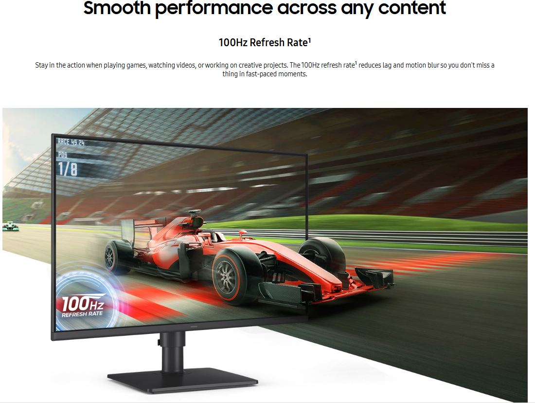 SAMSUNG 27" ESSENTIAL MONITOR S4 S40GD FHD Monitor LS27D400GAEXXS (3 ...