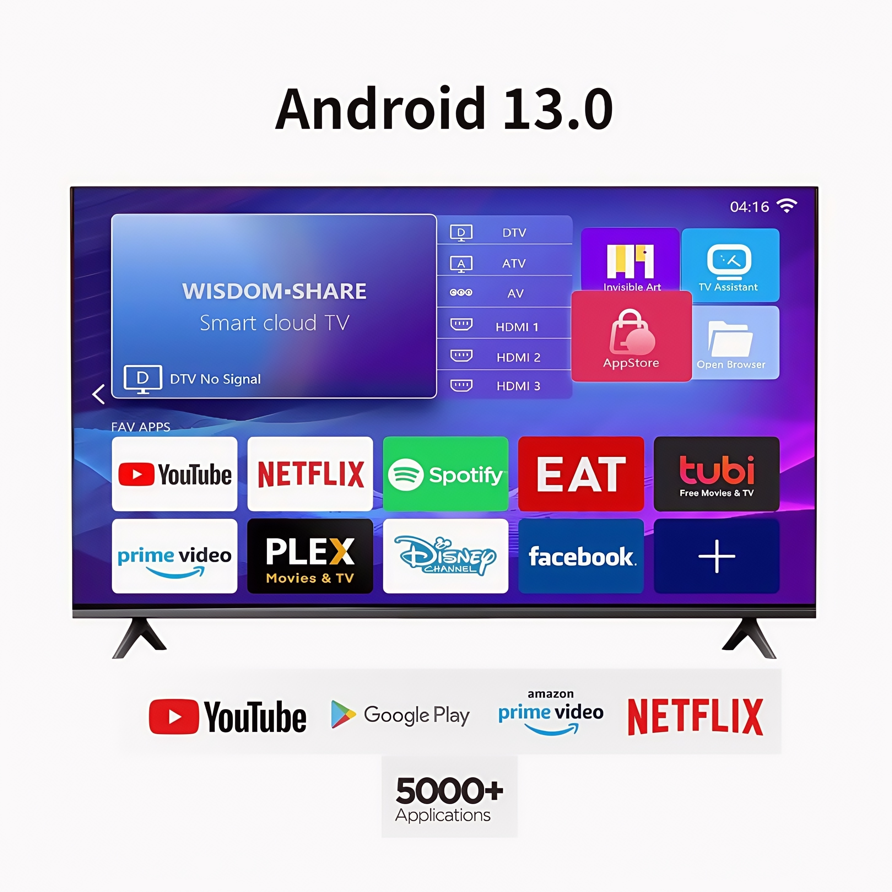 Android TV 4K HDR Smart TV | Android 13 | 32 55 inches | Google Play ...
