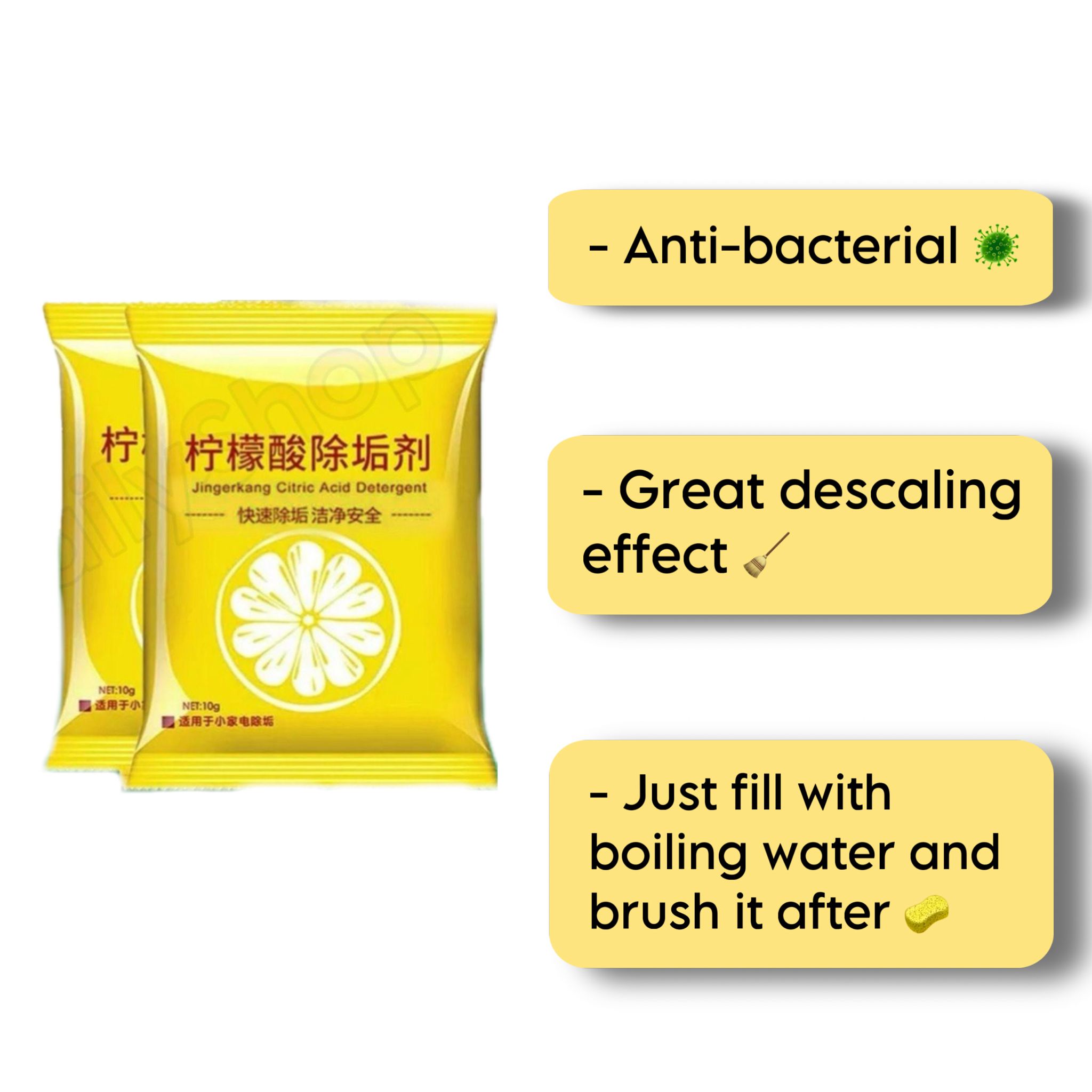 [SG Ready Stock] 30 Pcs Citric Acid Descaling Remover Cleaner Rust ...