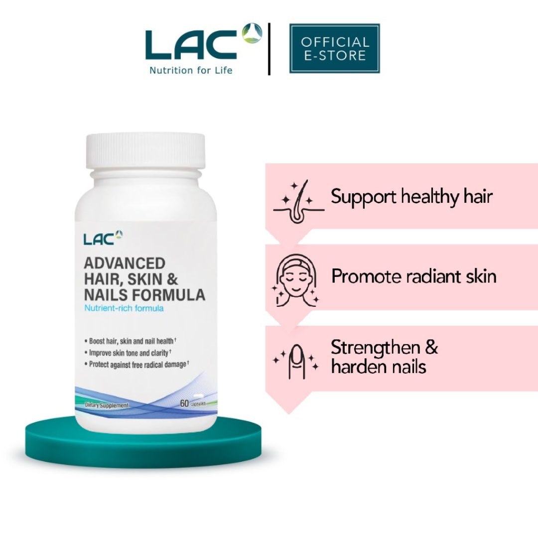 [LAC] Advanced Hair, Skin & Nails Formula (60 capsules) | Shopee Singapore