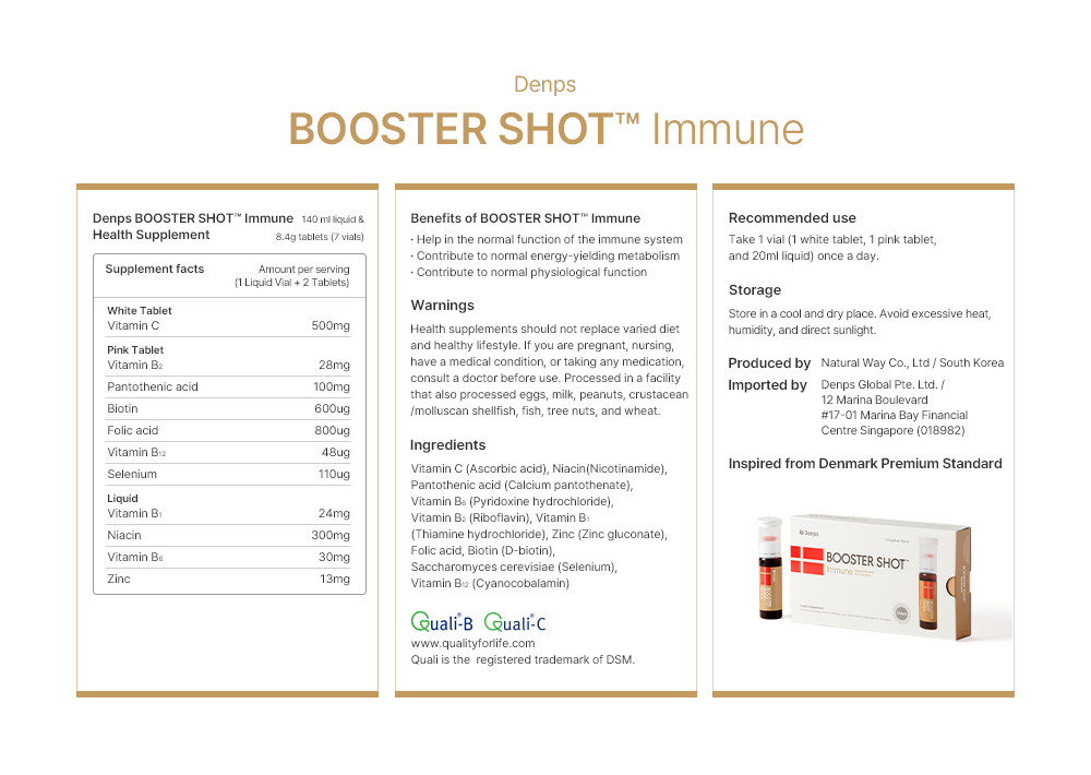 Denps Booster Shot Immune Support Multivitamin & Mineral Vitamin ...