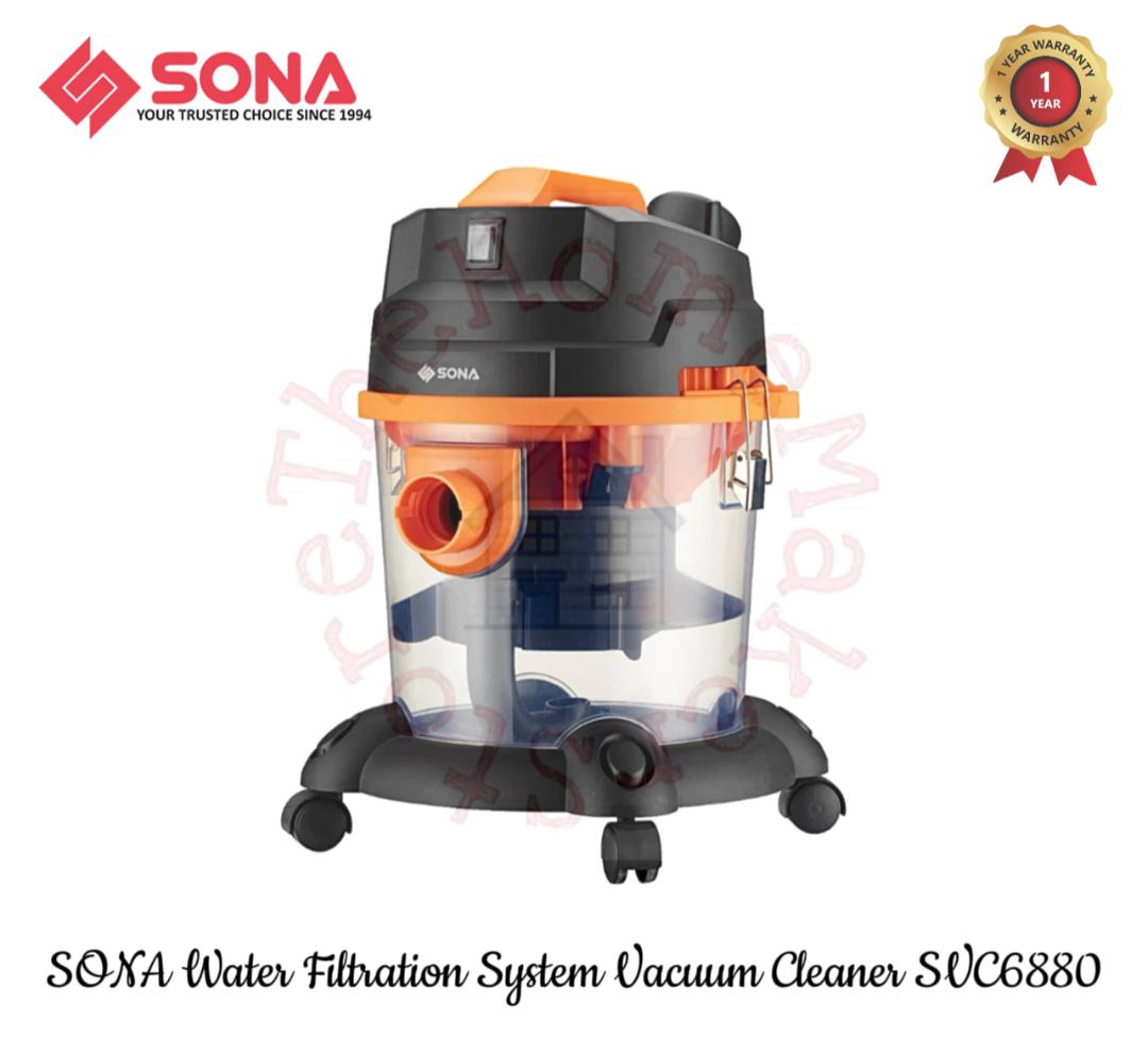 Sona Water Filtration System (Dry & Wet) Vacuum Cleaner SVC6880 | SVC ...