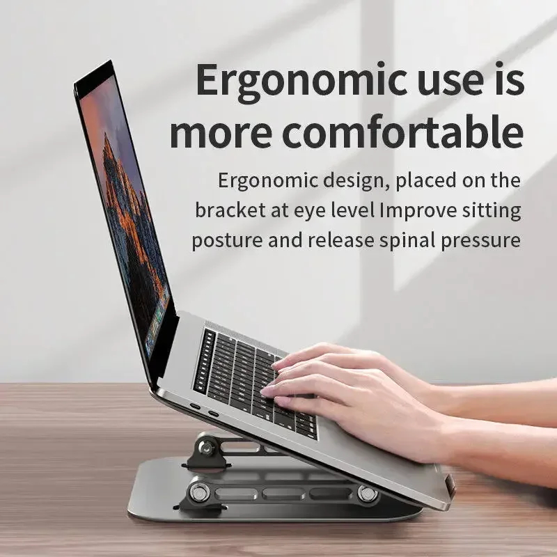 SG Local-Laptop Stand Portable Adjustable Height Stable and Non Slip ...