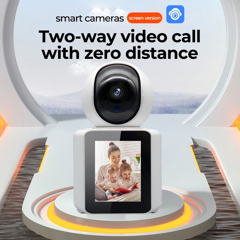 1080P Ultra High Definition Home Monitoring With Display Screen 360 ...
