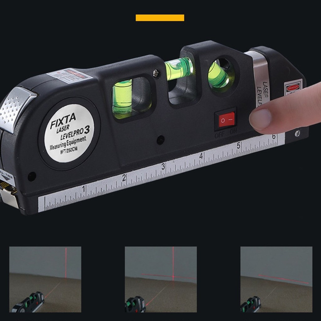 (DIY MONKEY )4 in 1 Accurate Multipurpose Laser Guide Leveller Straight ...