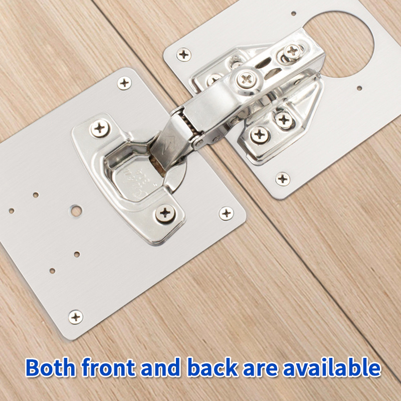 【SG Stock】Stainless Steel Cabinet Door Hinge Plate Repair Plate with ...