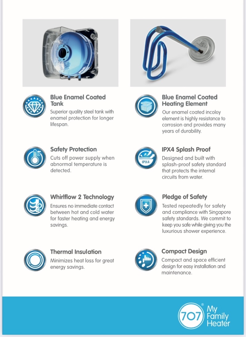 707 Dalton Storage Water Heater 15/25L | Shopee Singapore