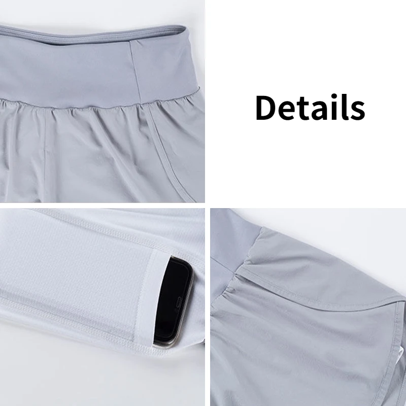 Muuv-It Microfiber Dri Fit Yoga Short With Pockets Women Loose Style ...