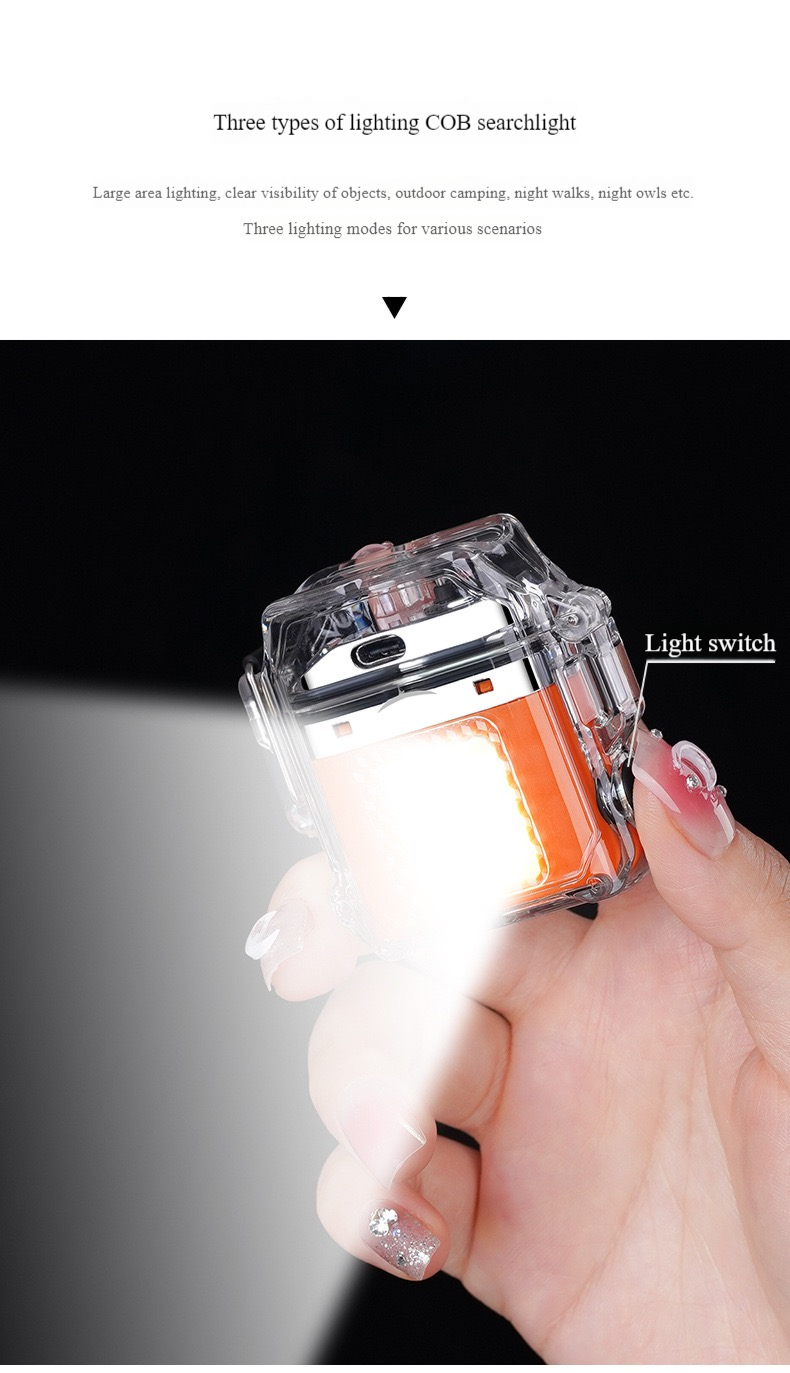 🔥SG USB Double Arc Laser Lighter and portable light | Shopee Singapore