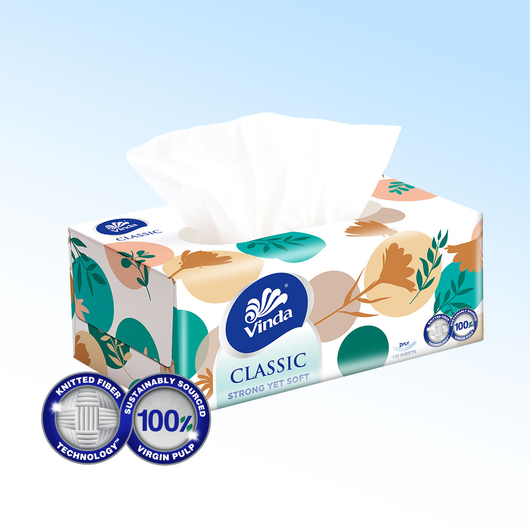 [Bundle of 2/3] Vinda Classic 2 Ply Box Facial Tissue (170sx4) | Shopee ...