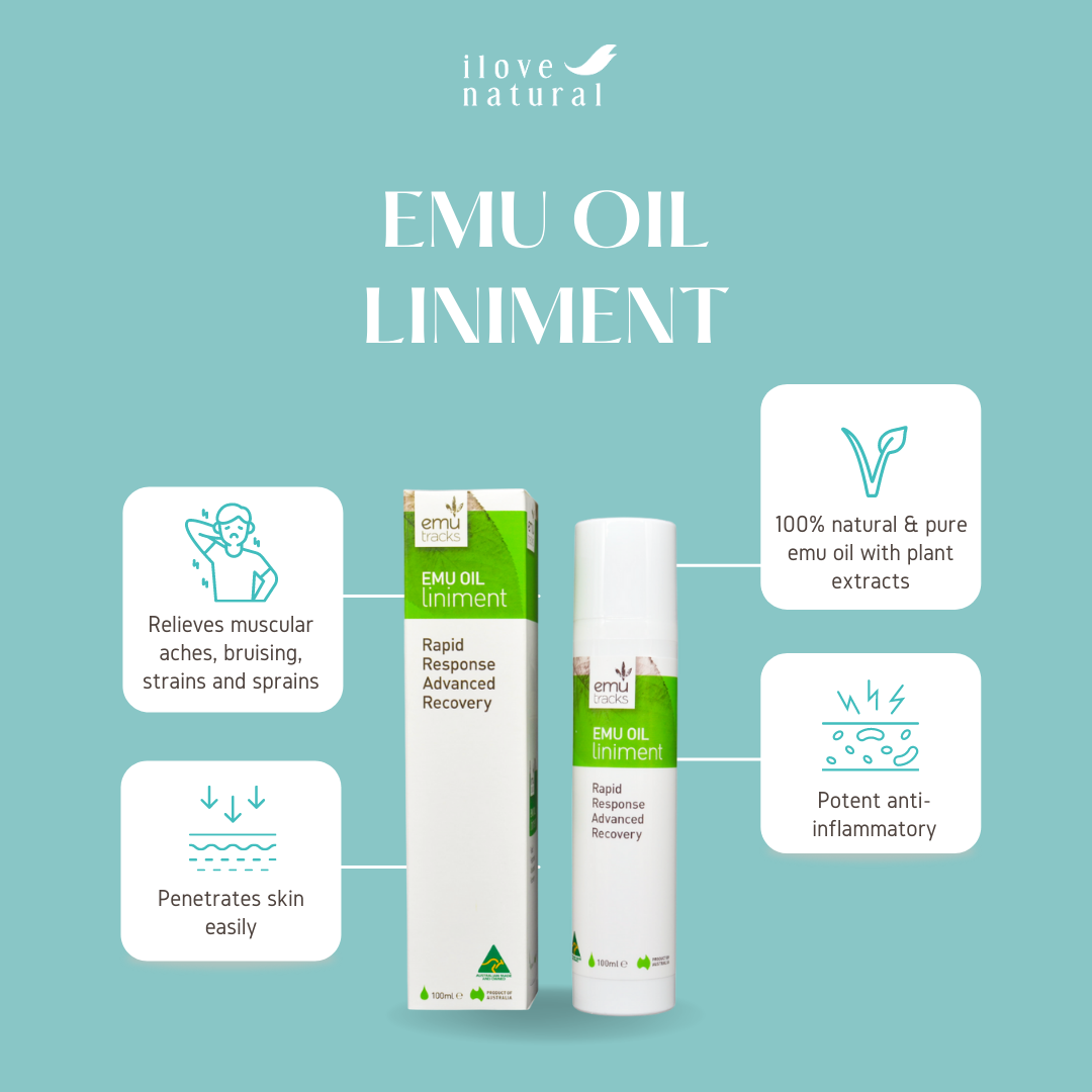 EXP OCT 27 Emu Tracks Emu Oil Liniment 100ml. Natural Pain Relief for ...