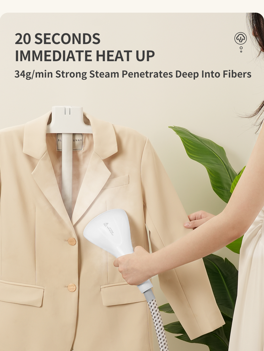 Simplus 2 in 1 Garment Steamer丨2000W丨Ironing Board丨Rotatable Handheld ...