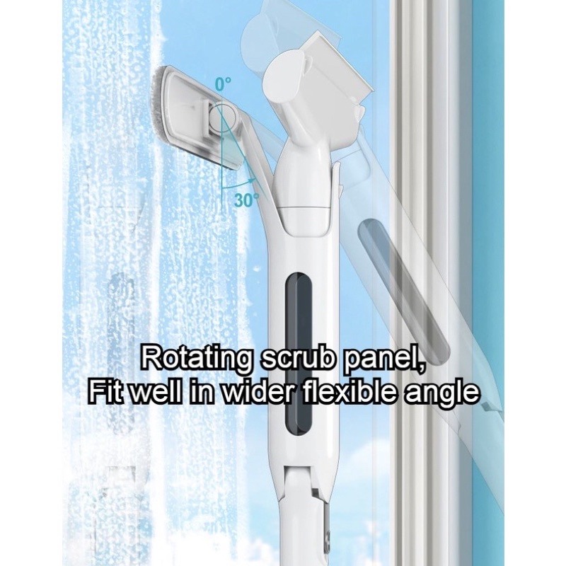 SG NEW Window Cleaner Wiper Long Handle Window Glass Cleaning Brush ...