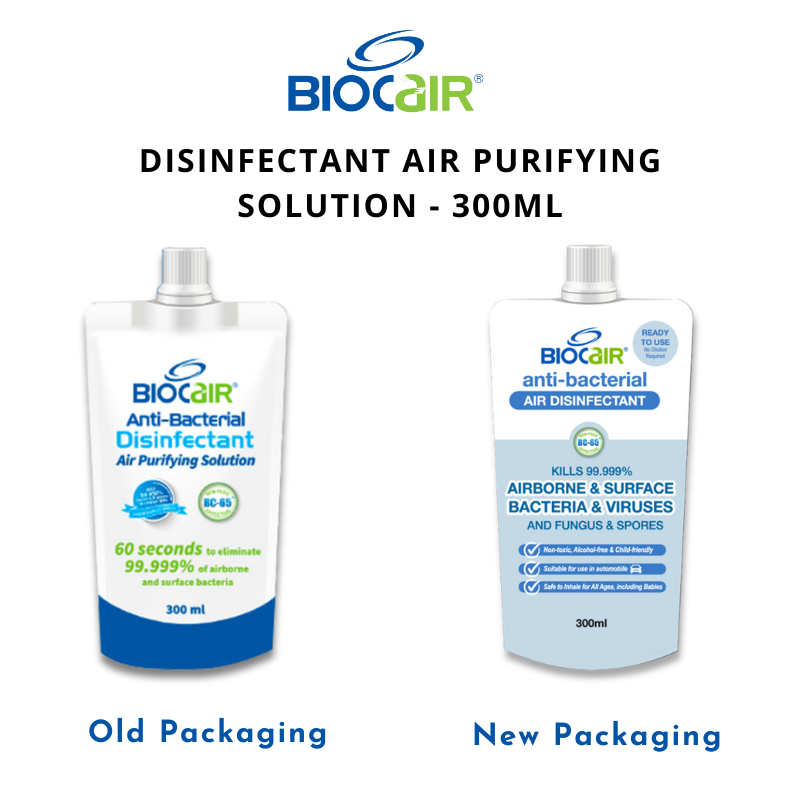 Biocair 6-in-1 Disinfectant Air Purifying Solution (300ml) - For ...