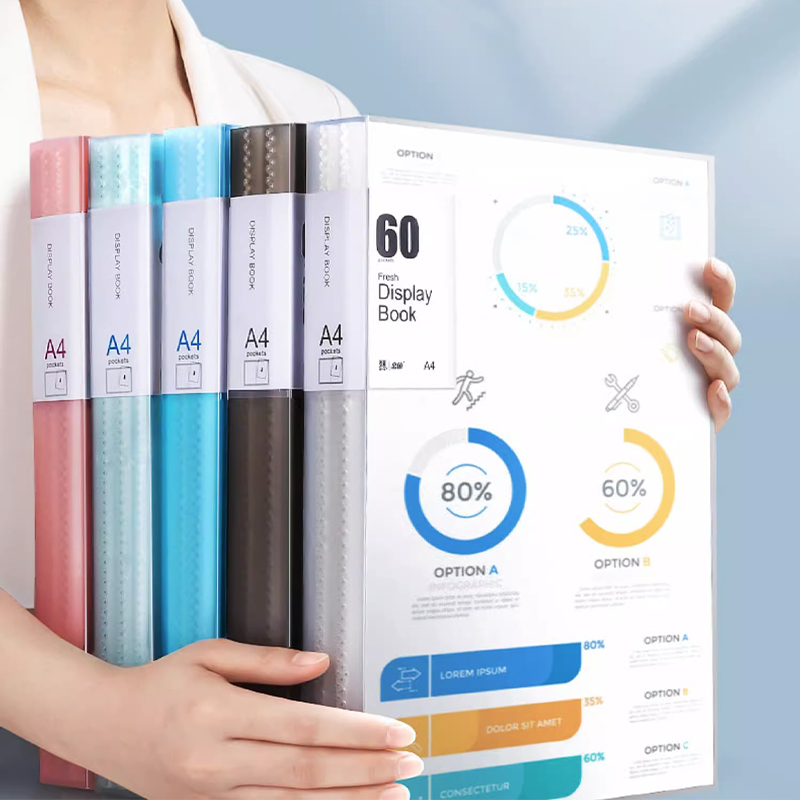 【SG】A4 File Folder Transparent Multi-Layer Large Capacity Document ...