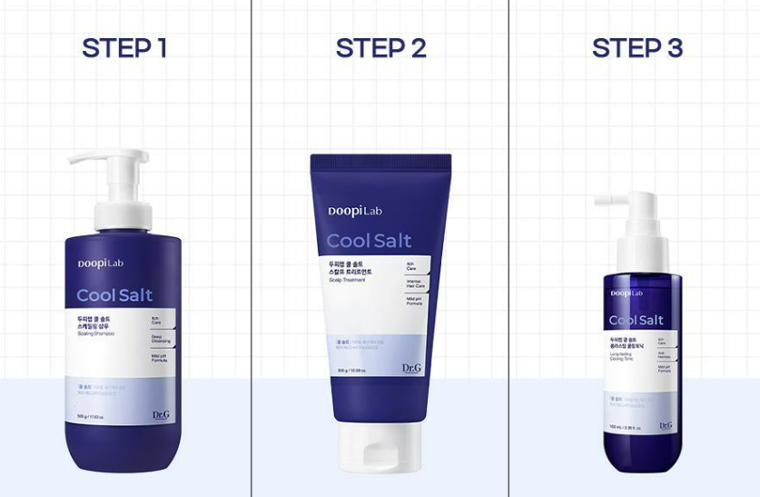 [DoopiLab] Cool Salt Scaling Shampoo, 500g, Scalp Treatment, 300g, Long ...