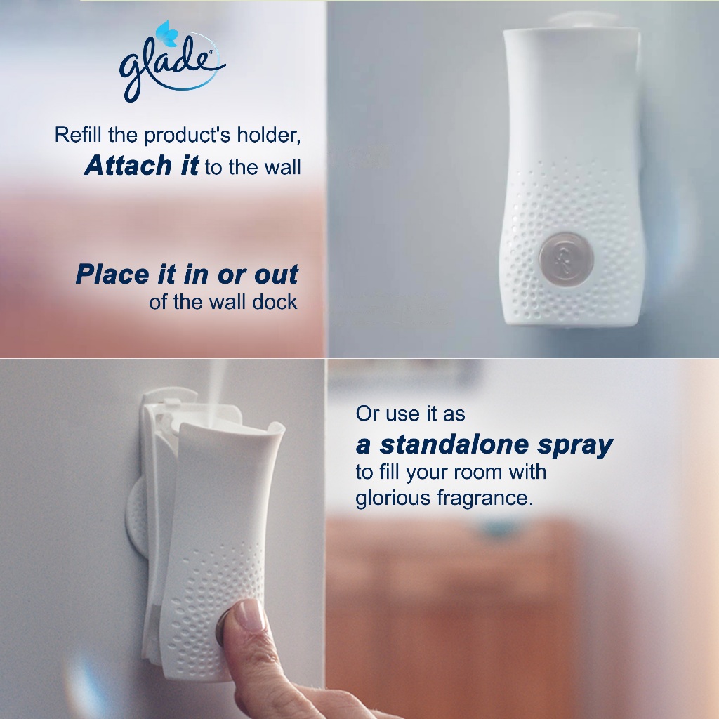 Glade Touch & Fresh Set Toilet Fragrance | Lavender | Summer Bouquet ...