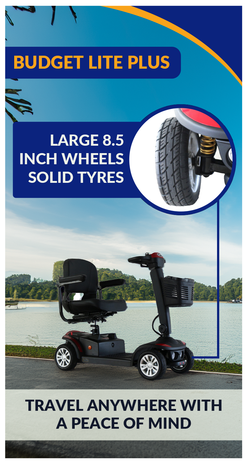 Budget-Lite Plus 4-Wheel Mobility Scooter - LTA Compliant Personal ...