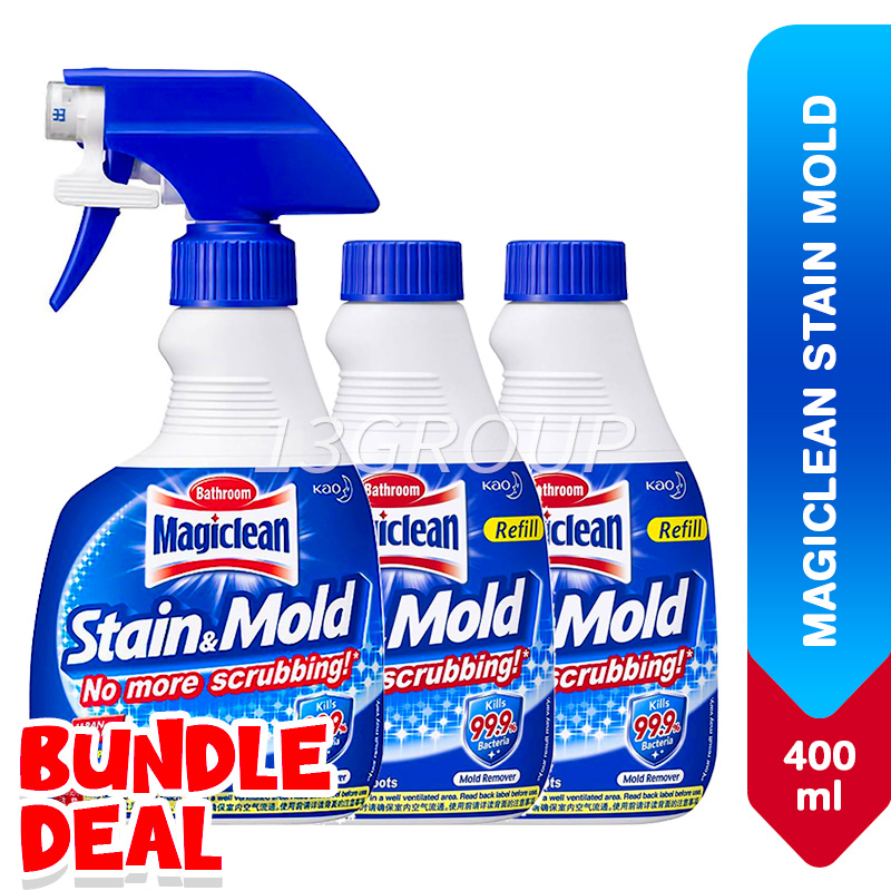 Magiclean Stain & Mold Remover Trigger Refill Bathroom Cleaner, 400ml ...