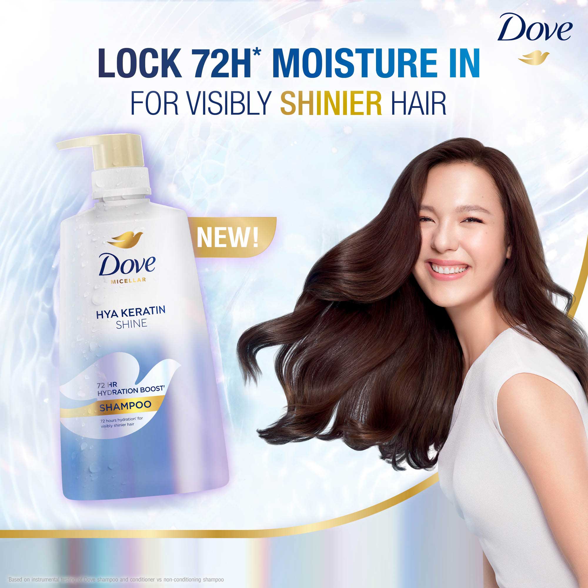 Dove Hya Keratin Shine Shampoo 650ml | Shopee Singapore