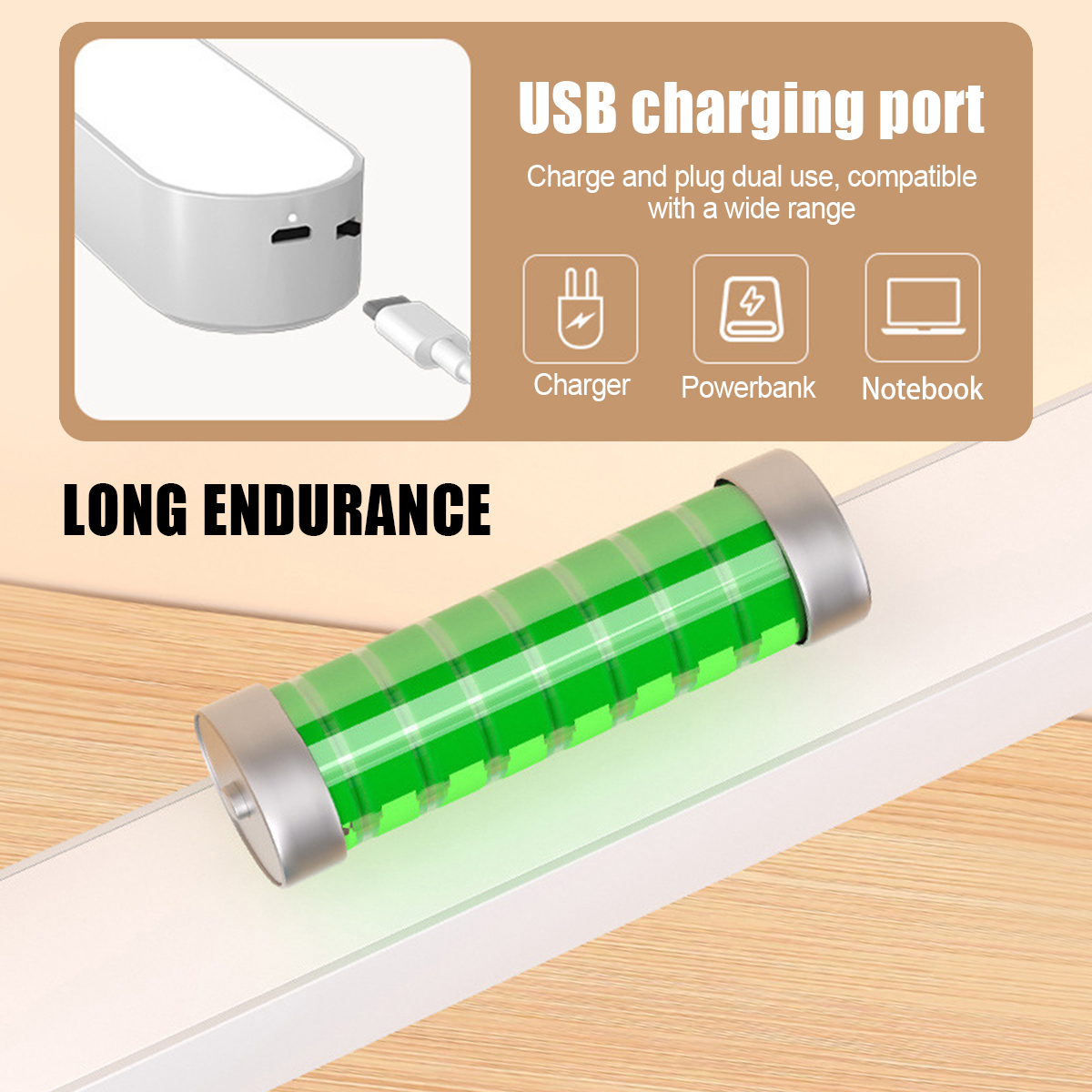 【HM】SG Remote Control Dimmable LED USB Rechargeable Study Lamp Night ...
