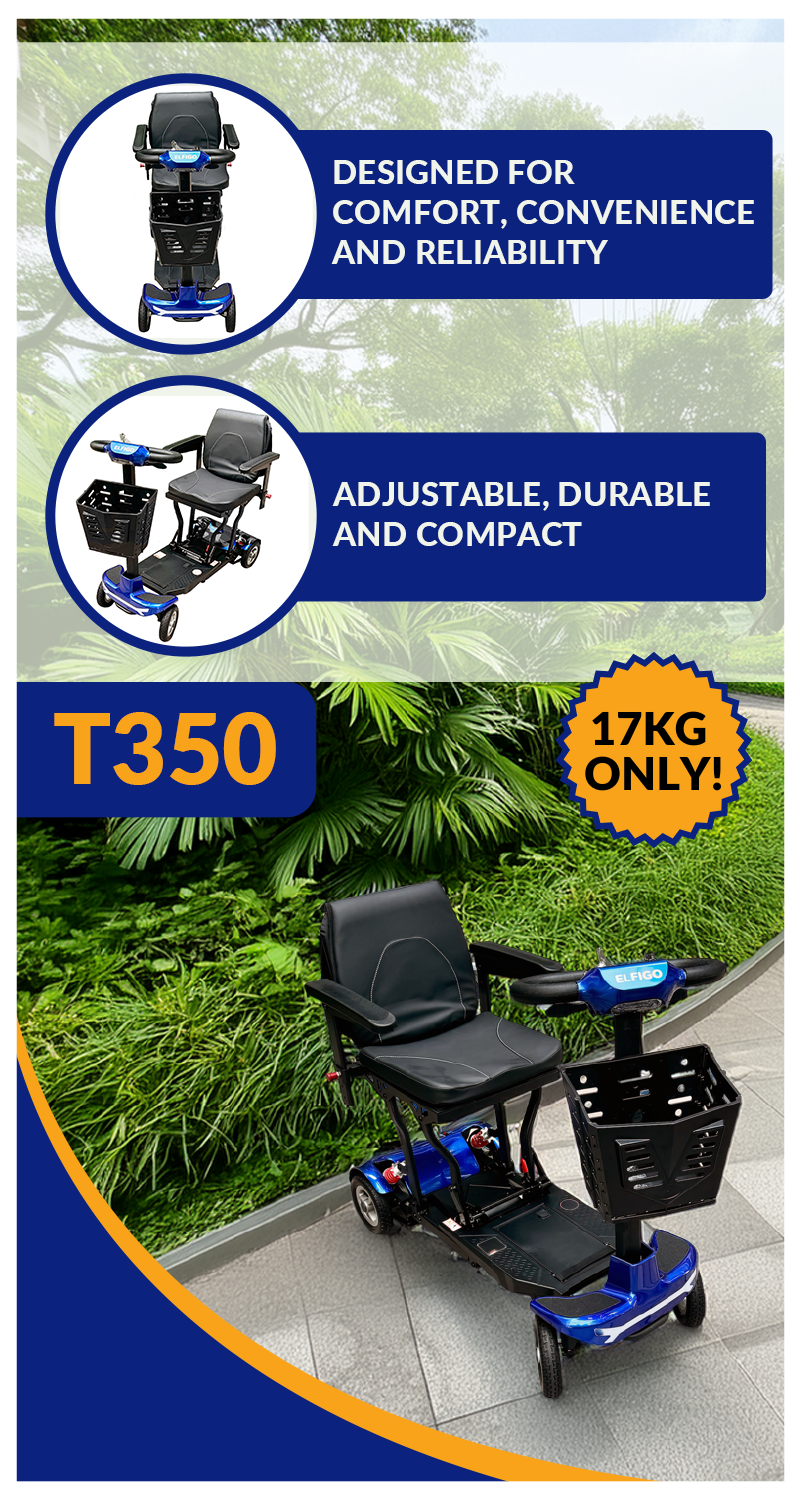 T350 Foldable Mobility Scooter | Personal Mobility Aid(PMA) | For ...