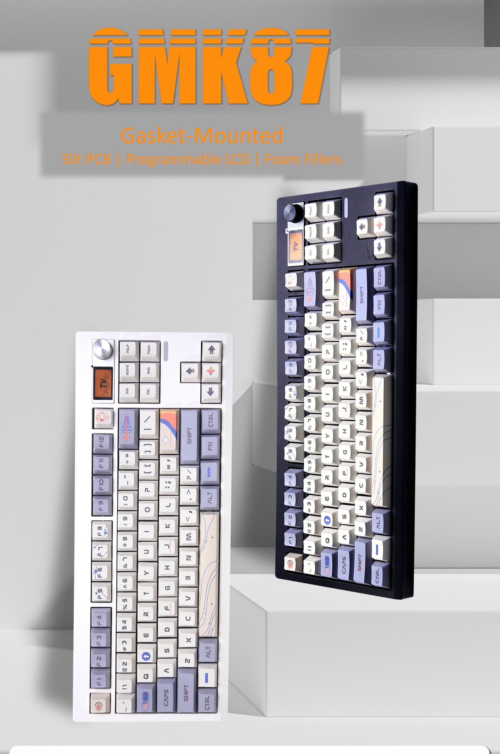 ZUOYA GMK87 3-Mode Barebones Mechanical Keyboard Kit | Shopee Singapore