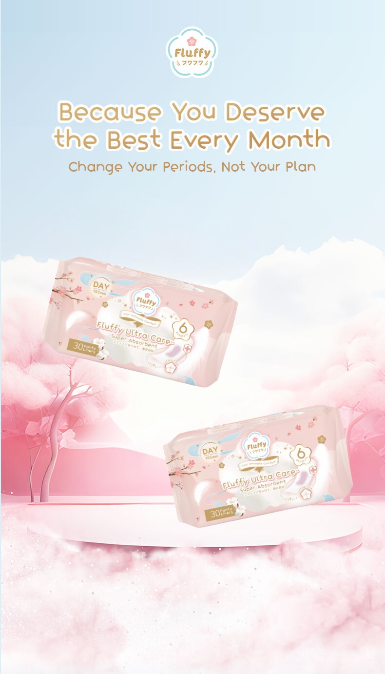 Fluffy Ultra Care Series Wellness Sanitary Pads Soft | Breathable ...