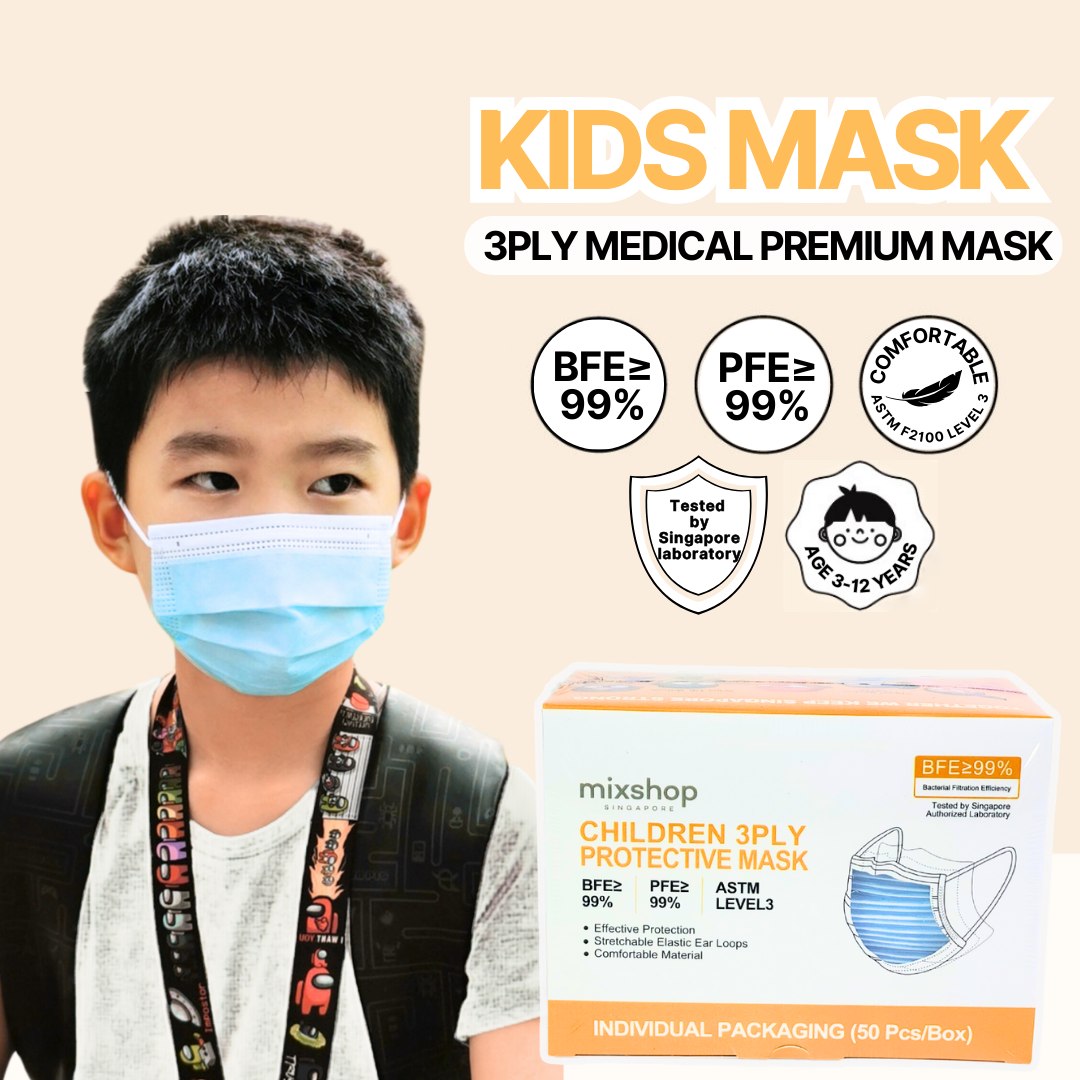 mixshop Children Medical Mask, Surgical Mask & Face Mask, Tested by SG ...