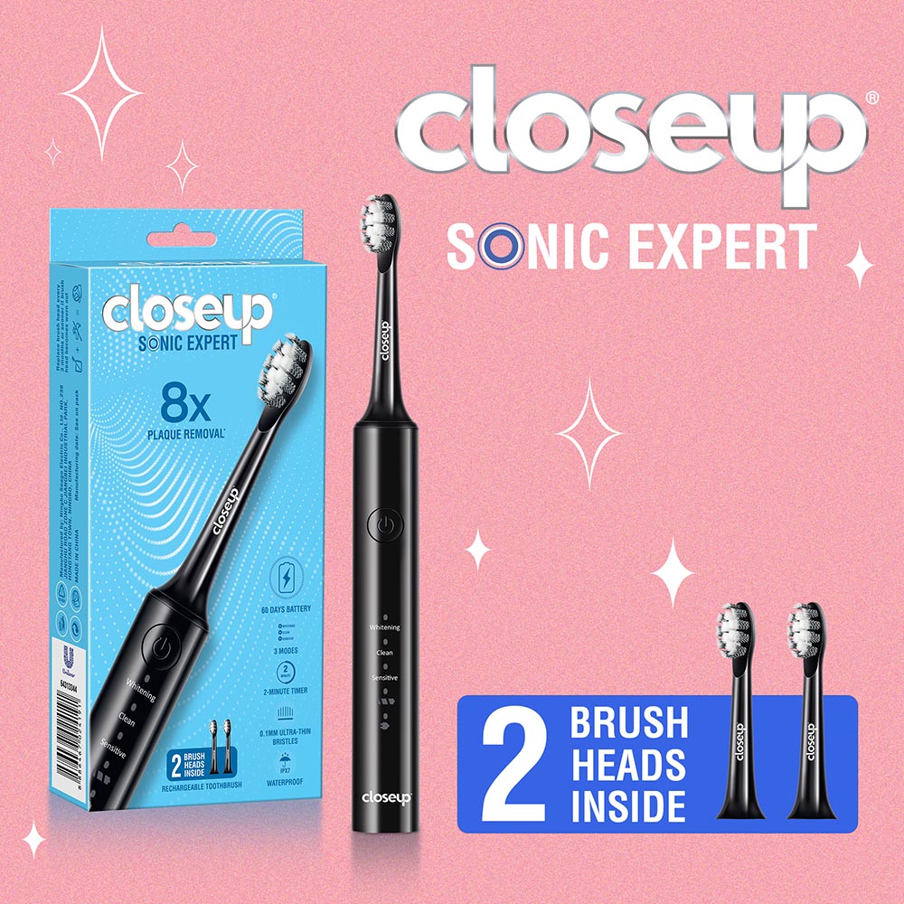 Close Up Sonic Expert Electric Toothbrush | Shopee Singapore