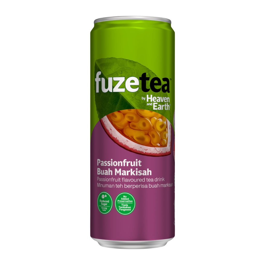 Heaven & Earth Passionfruit (Fuze Tea) 12 cans x 300ml | Shopee Singapore