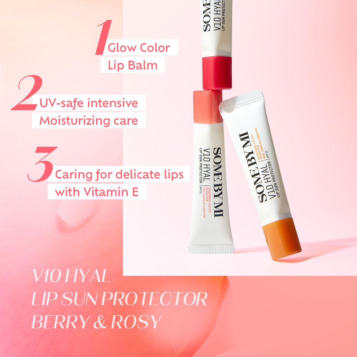 [SOMEBYMI] V10 Hyal Lip Sun Protector SPF15 7ml 3Color [sun protecion ...