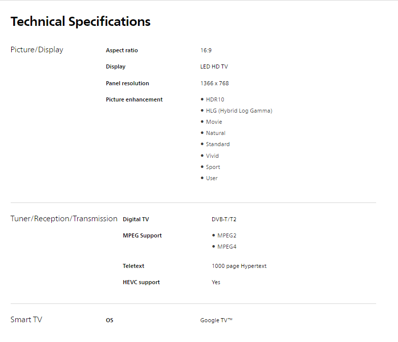 PHILIPS 32PHT6509/98 32" GOOGLE SMART LED TV ENERGY LABEL: 4 TICKS 3 ...