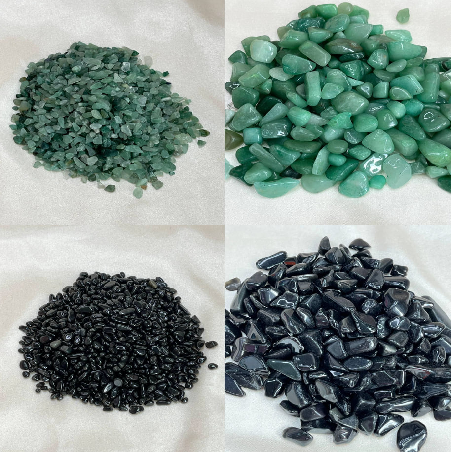 50g Natural Loose Crystal Chips Stones Amethyst Clear Strawberry Quartz ...