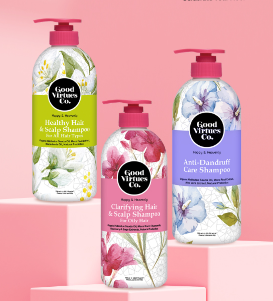 GVC Good Virtues Co. Shampoo 700ml and Conditional 210ml/300ml Assorted ...