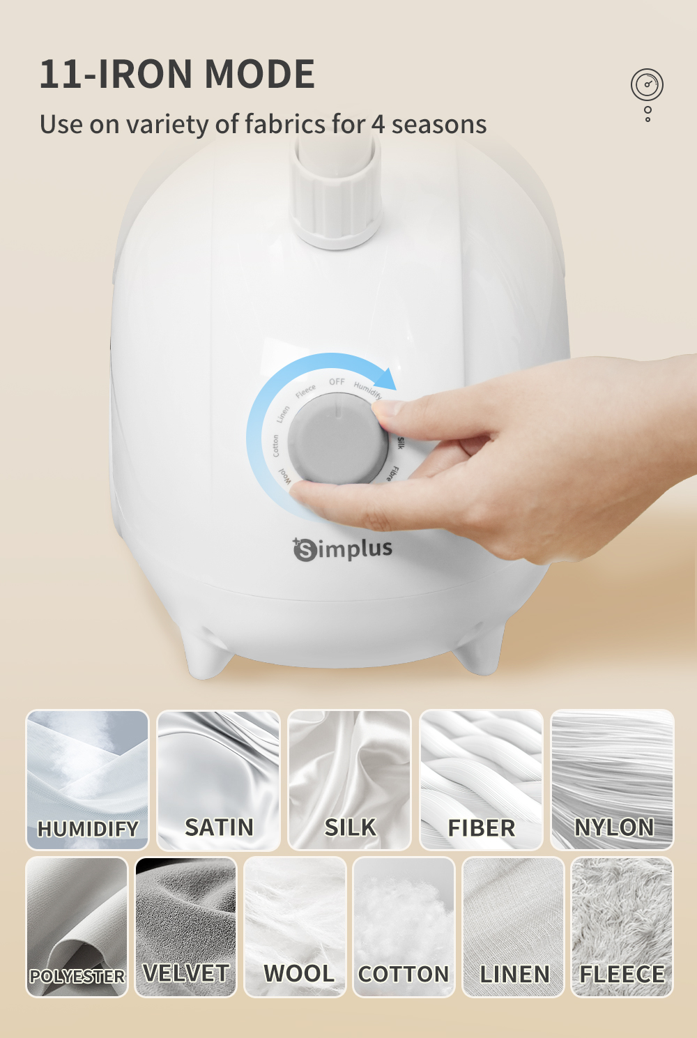 Simplus 2 in 1 Garment Steamer丨2000W丨Ironing Board丨Rotatable Handheld ...