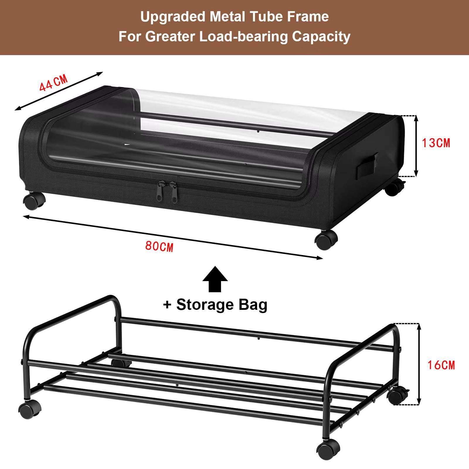 【Sg】Under Bed Storage Box Under Bed Storage Rack Under Sofa Clothing ...