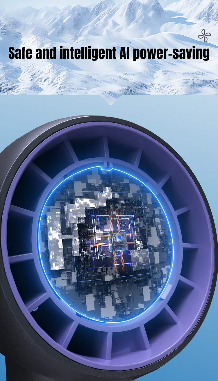 🇸🇬SG Portable Handheld Fan Strong Wind 199 Gear Wind Speed Rechargeable ...