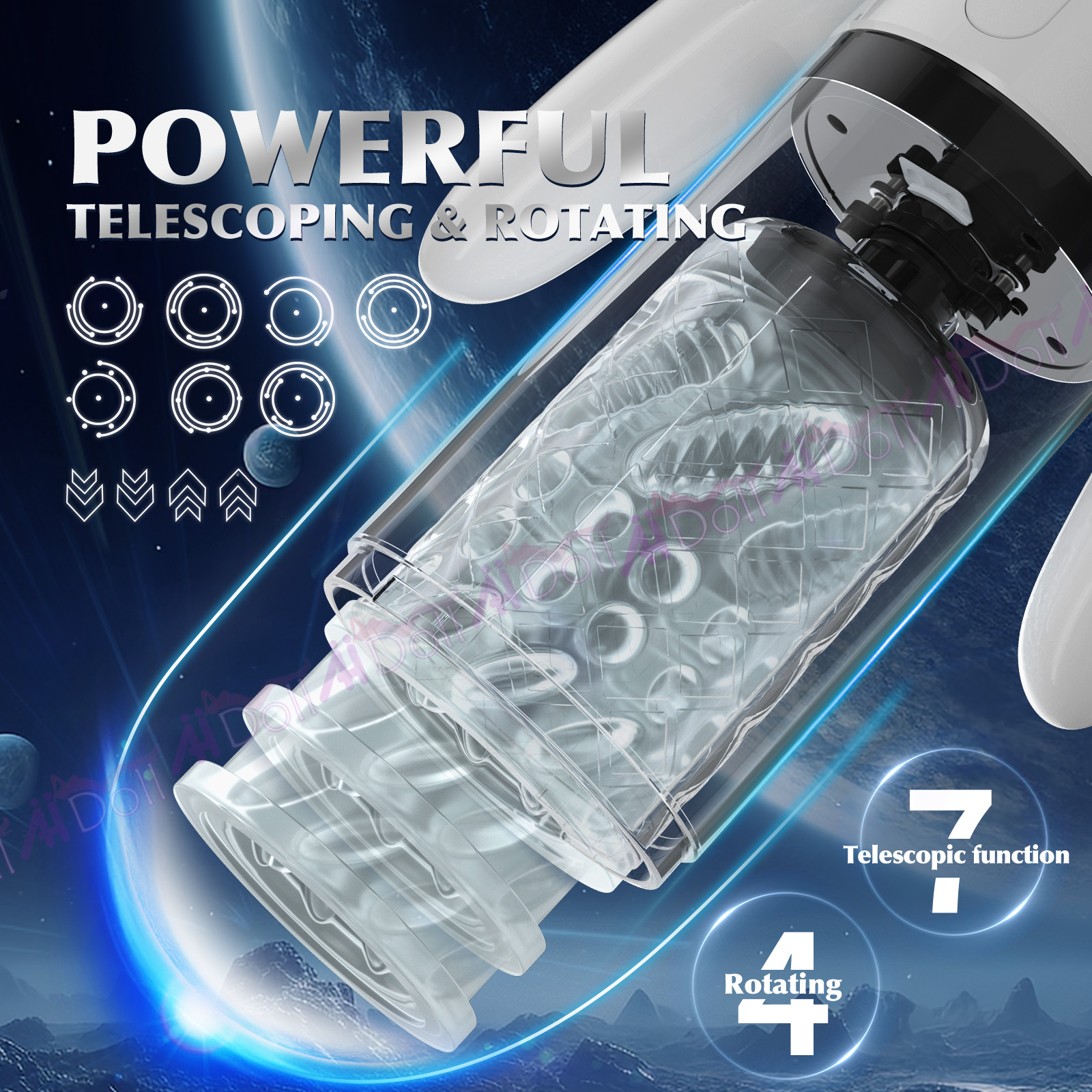 Stretching Rotating Sex Toys Male Masturbator Adult Aircraft Cup Sexy ...