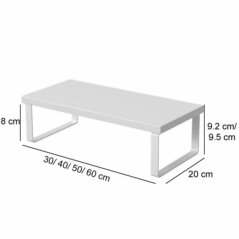 Monitor Stand & Laptop Wood Riser with Sturdy Aluminum Legs Platform ...