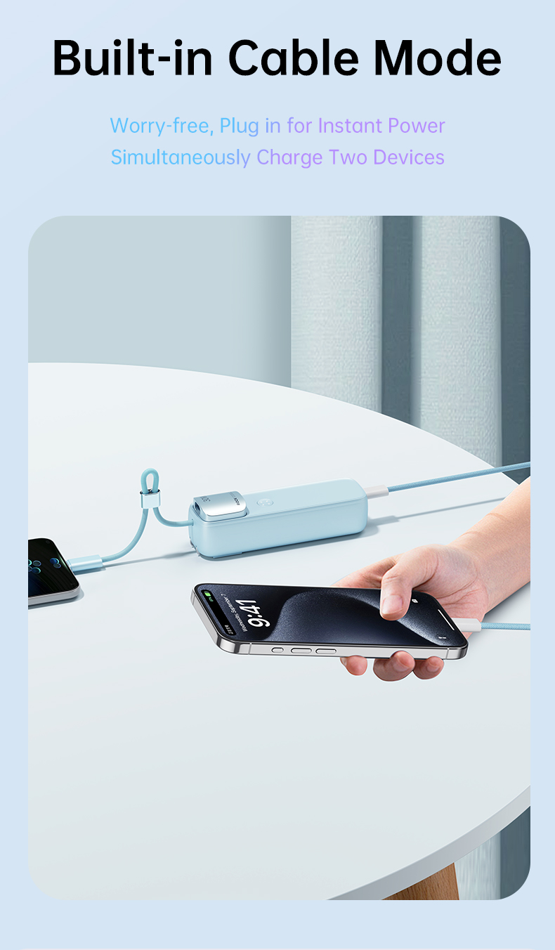 Rock 2-in-1 Portable Powerbank 5000mAh with GaN PD 20W / PD 30W Wall ...