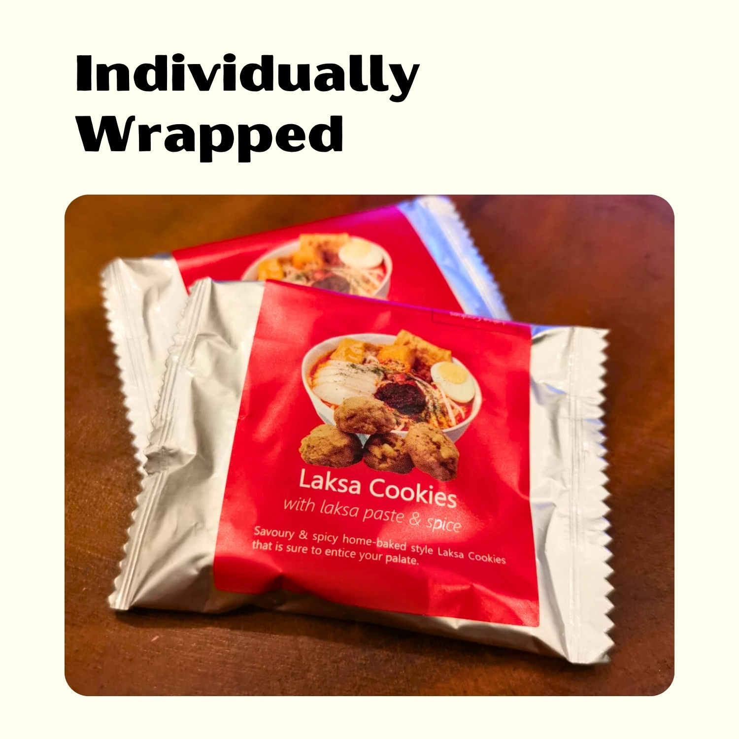 Raintree Spicy Laksa Cookies- 72g Halal Certified, Authentic Singapore ...