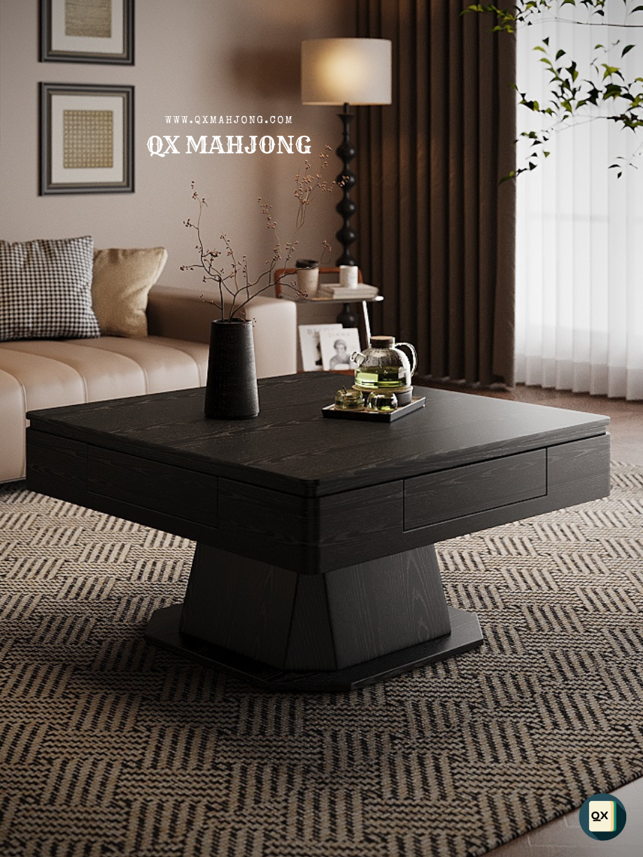 The Imperial Wood Series / QX Automatic Mahjong Table / Height Adjustable Automatic Mahjong ...
